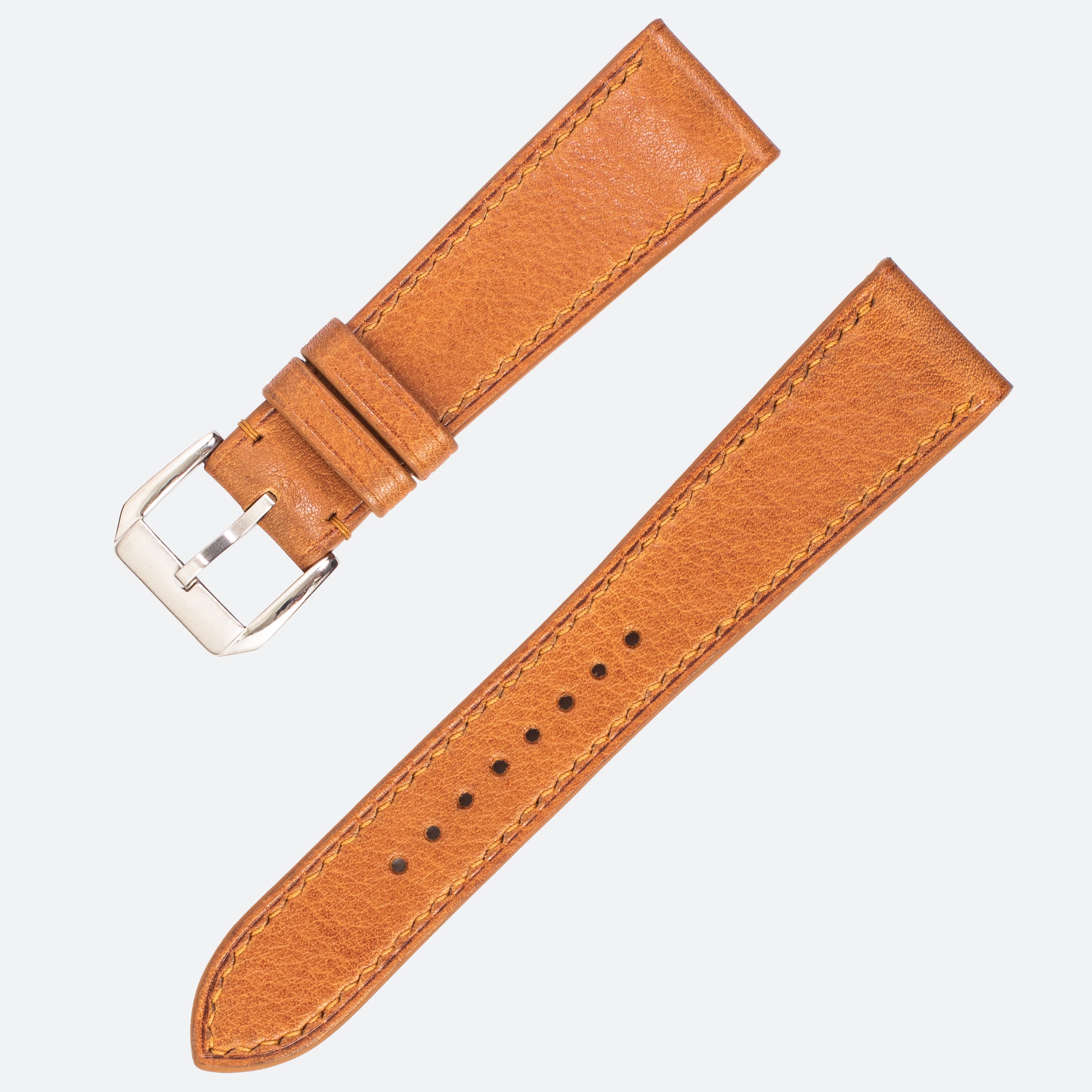 Minerva Green watch strap - Tan Minerva Straps – OPTO WATCH CO.