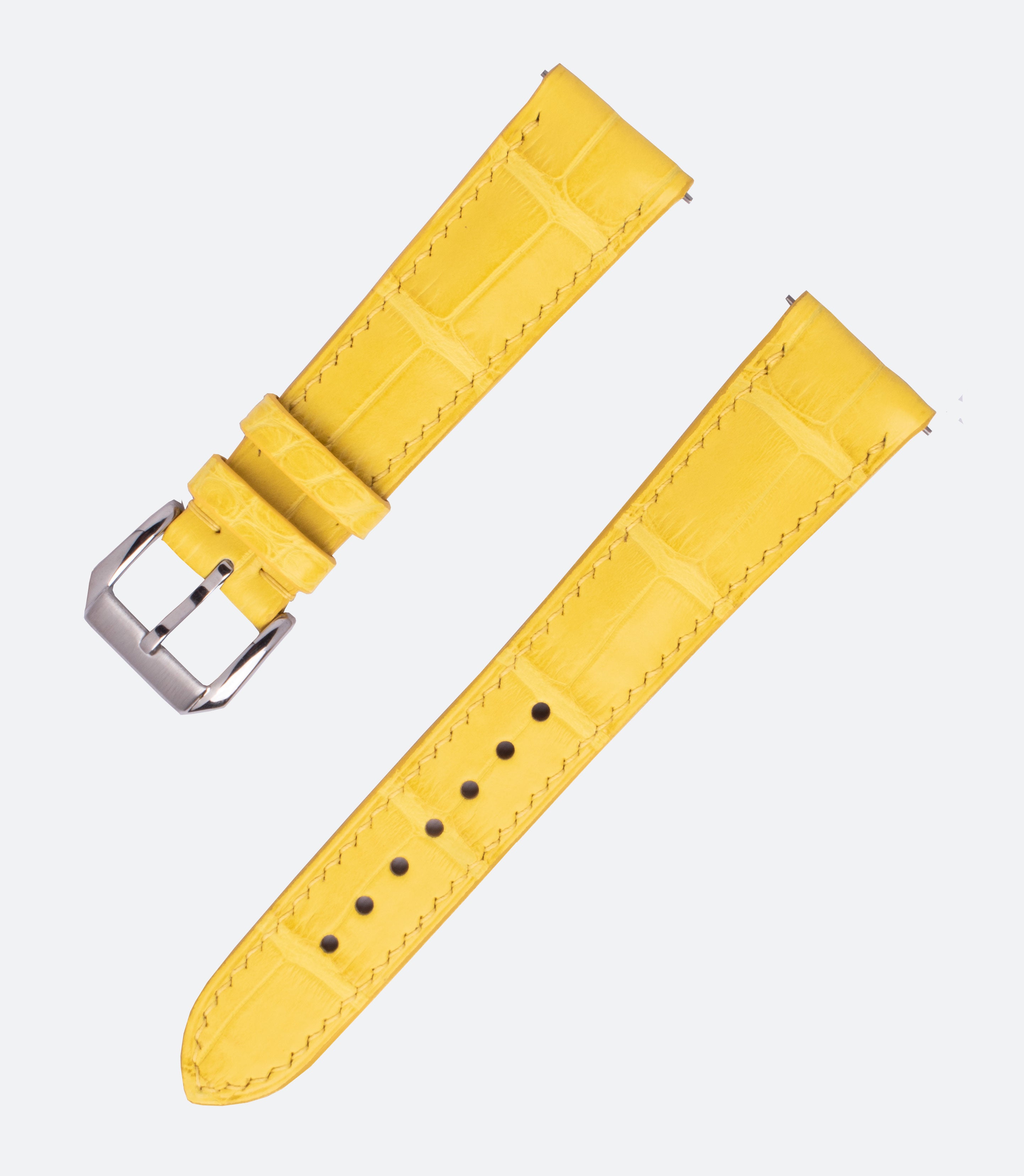 Alligator Yellow Watch Strap - Alligator Leather Strap – OPTO WATCH CO.