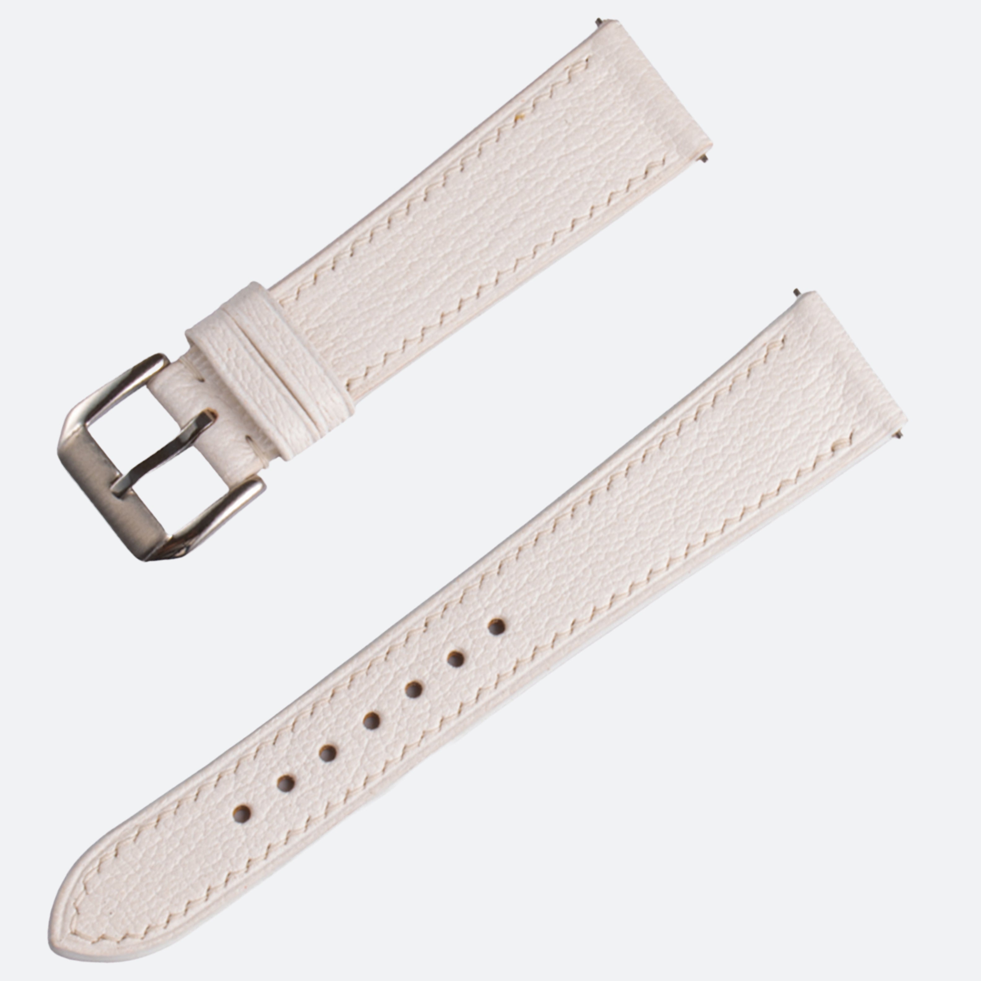 Chevre Slim White Watch Straps - Chevre Leather Watch Strap – OPTO ...