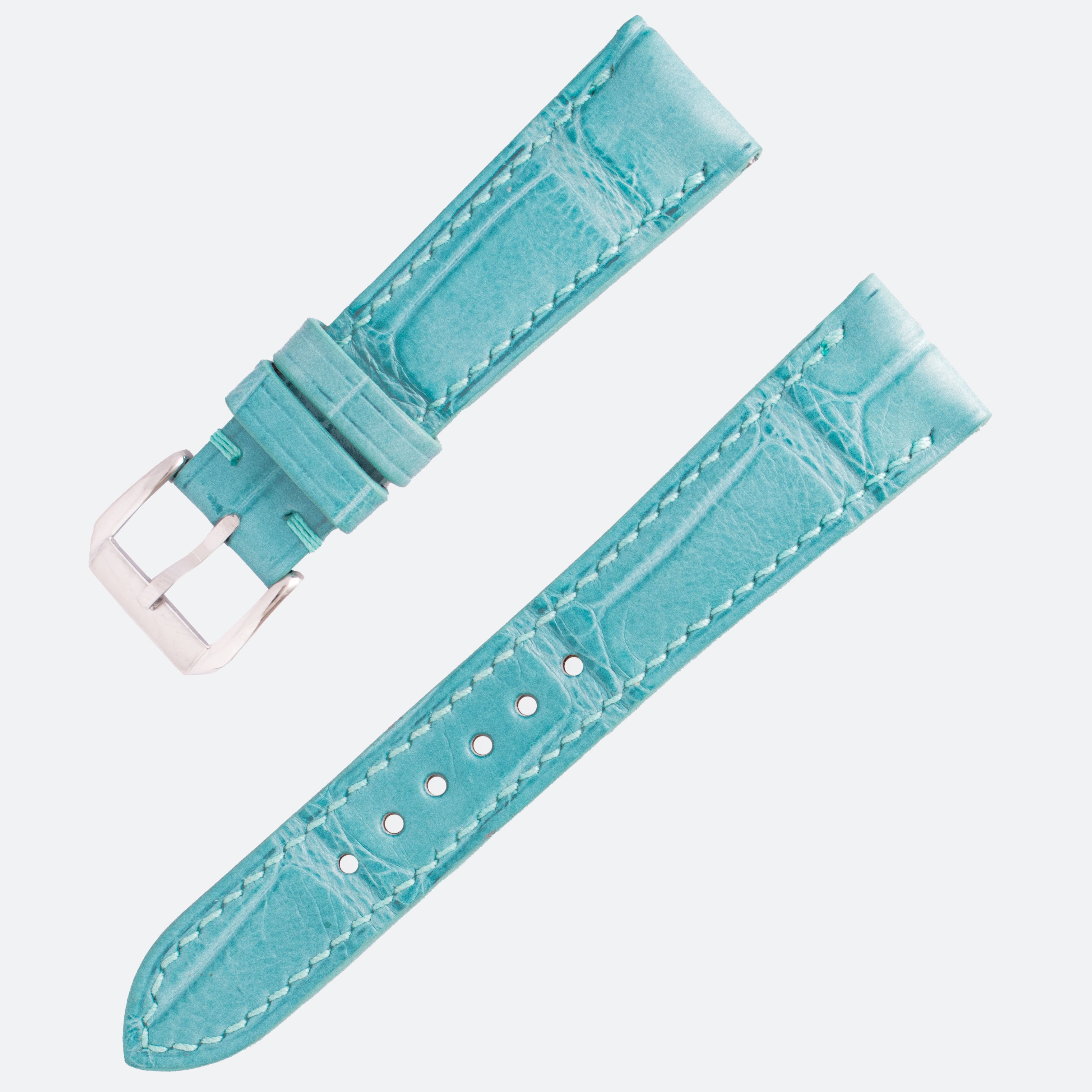 Alligator Cyan Watch Straps - – OPTO WATCH CO.