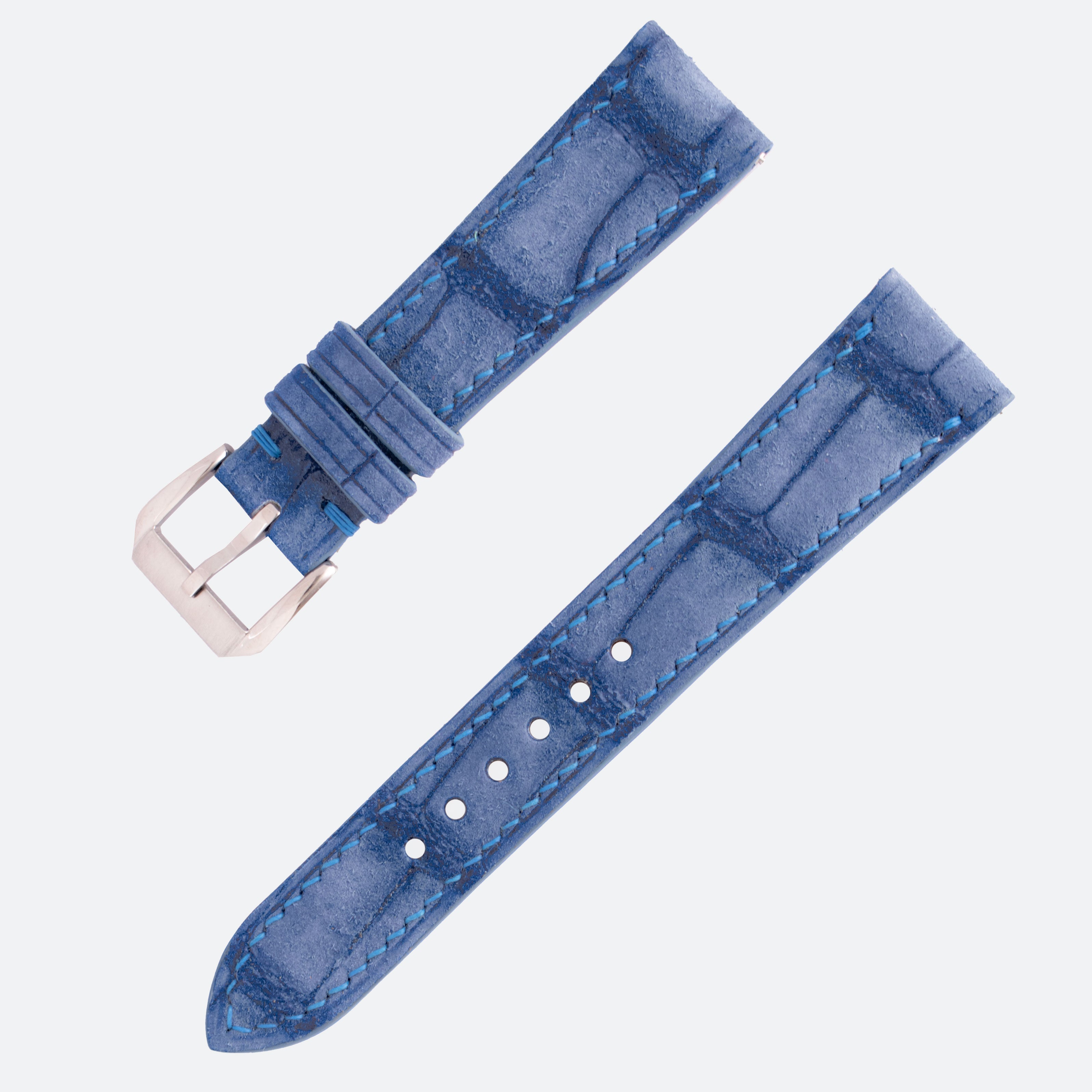 Alligator Nubuck Navy Strap Watch Straps - – OPTO WATCH CO.